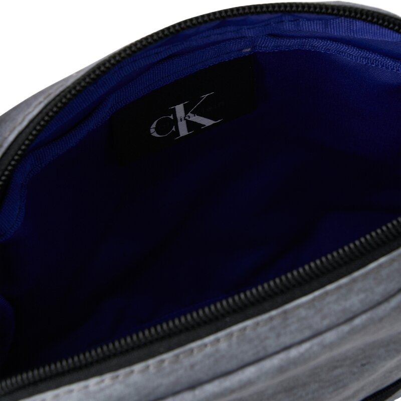 Сумка CALVIN KLEIN, фактура вязаная, серый меланж — фото 1