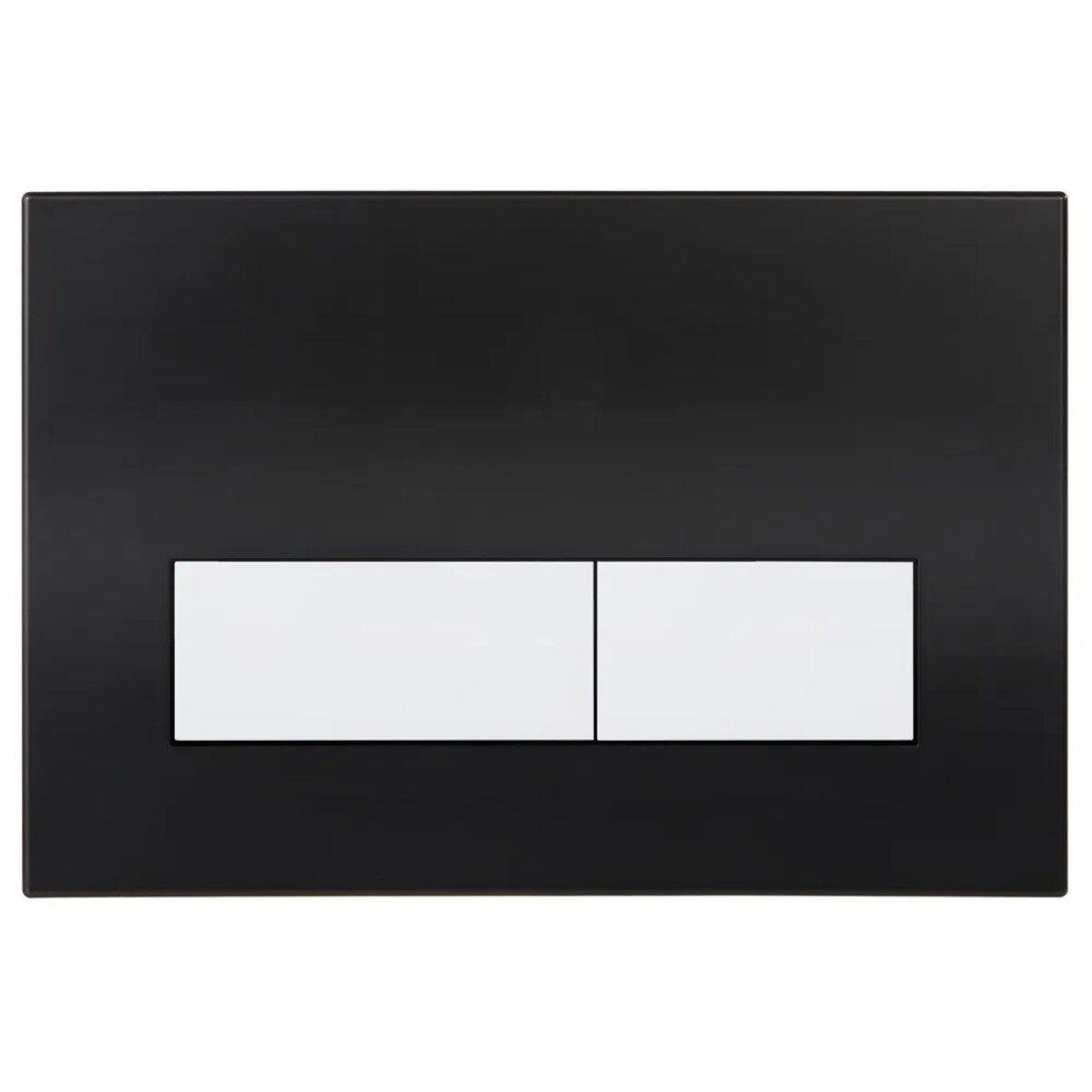 Кнопка смыва для скрытого бачка Geberit Sigma 01 20 30 UP300 UP320, двойная кнопка, чёрный/белый, 246×164 мм