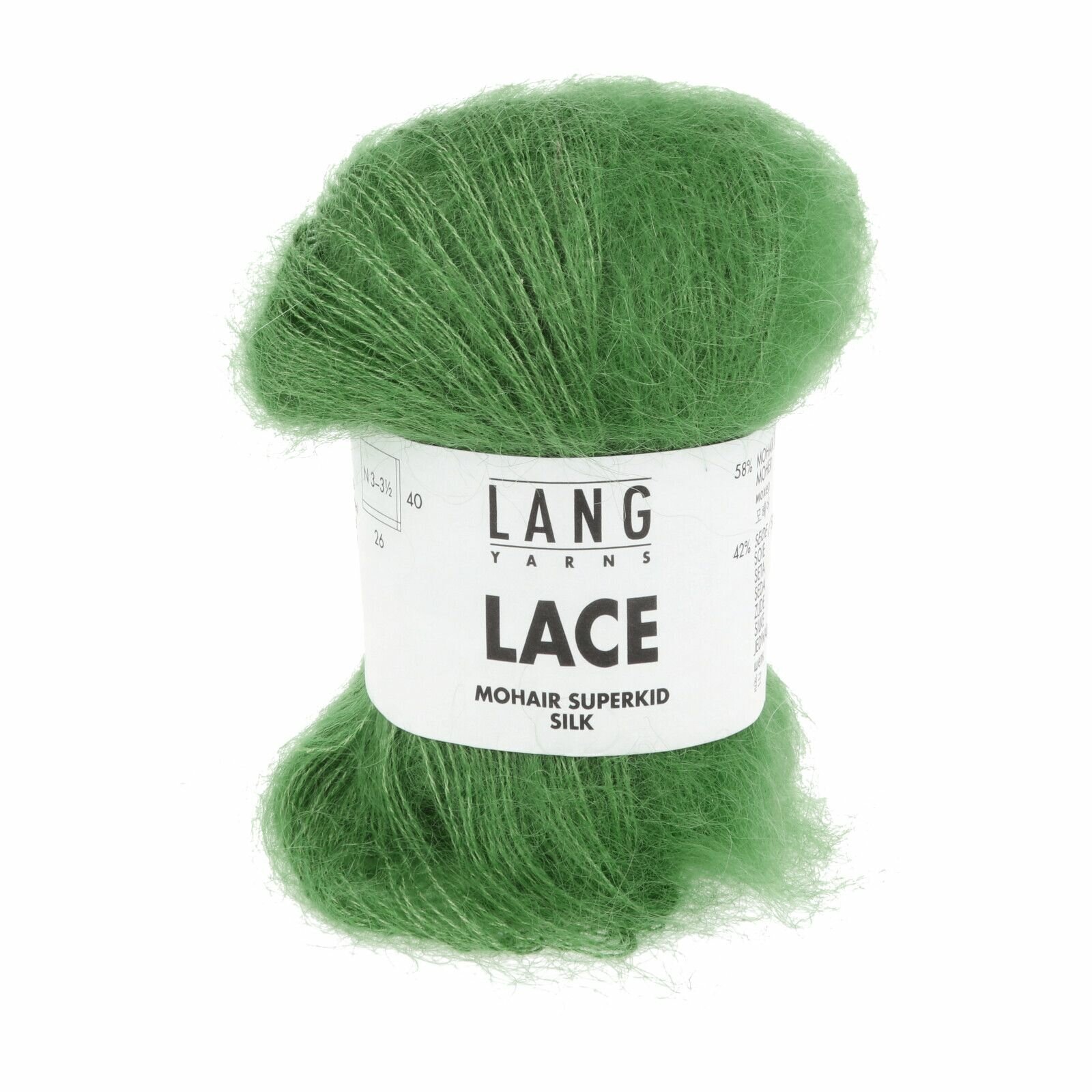 Пряжа для вязания мохер на шёлке Lang Yarns Lace (992.0017) 4 мотка по 25 г/310 м