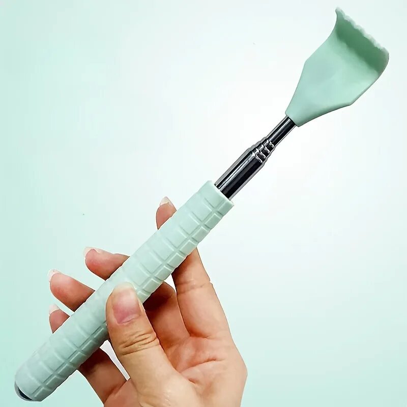 Телескопическая чесалка для спины, green