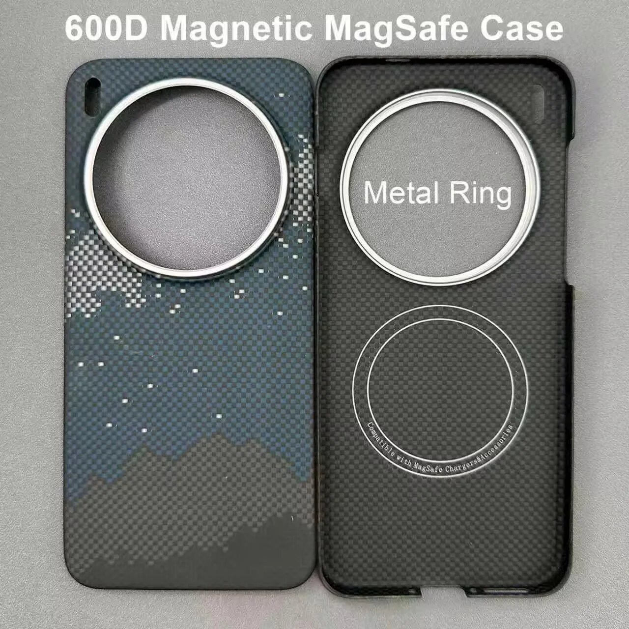 Чехол vivo X300 MagSafe, Ocean Magnetic, арамид