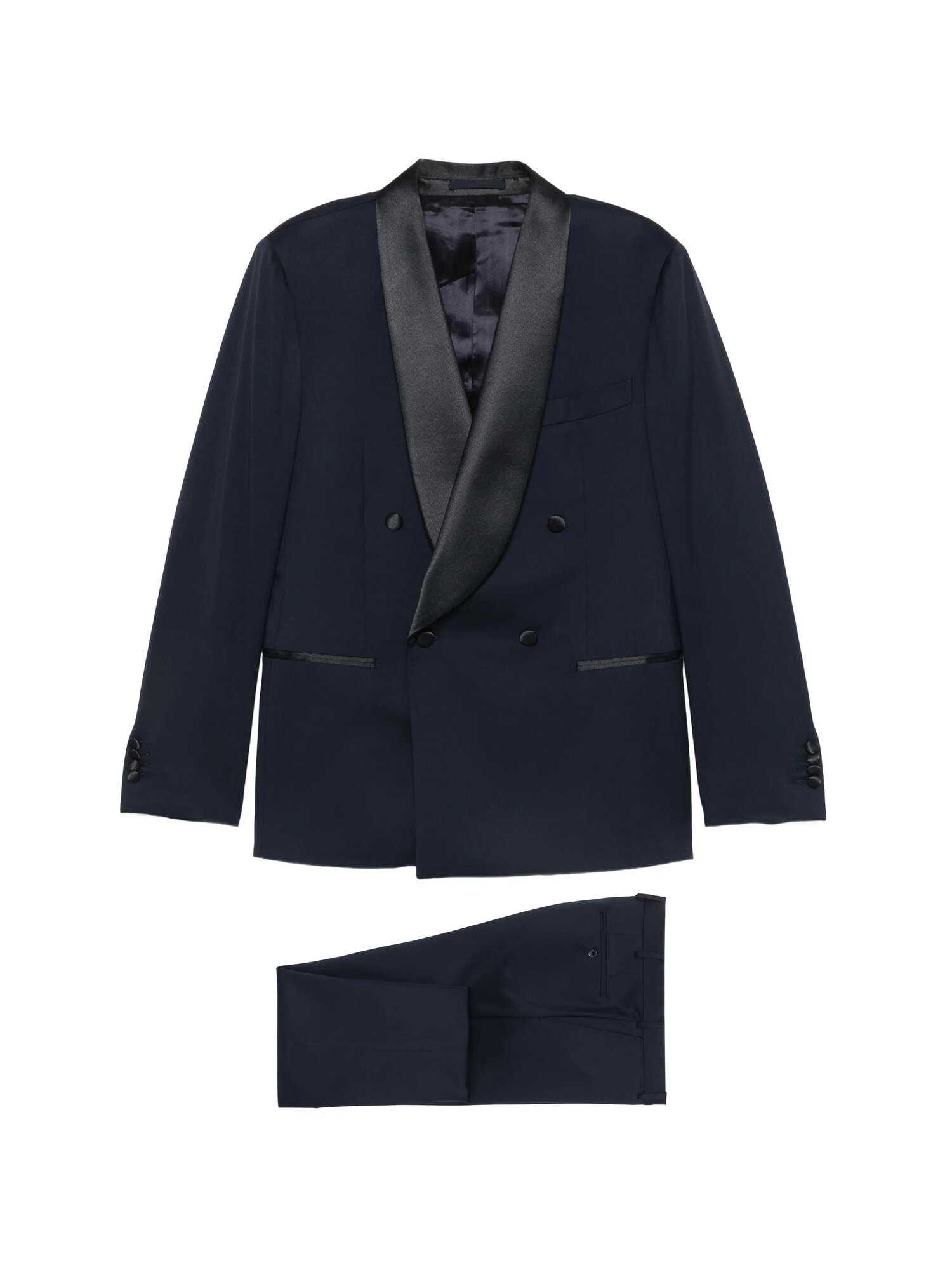 Комбинезон Double-breasted satin-trim suit
