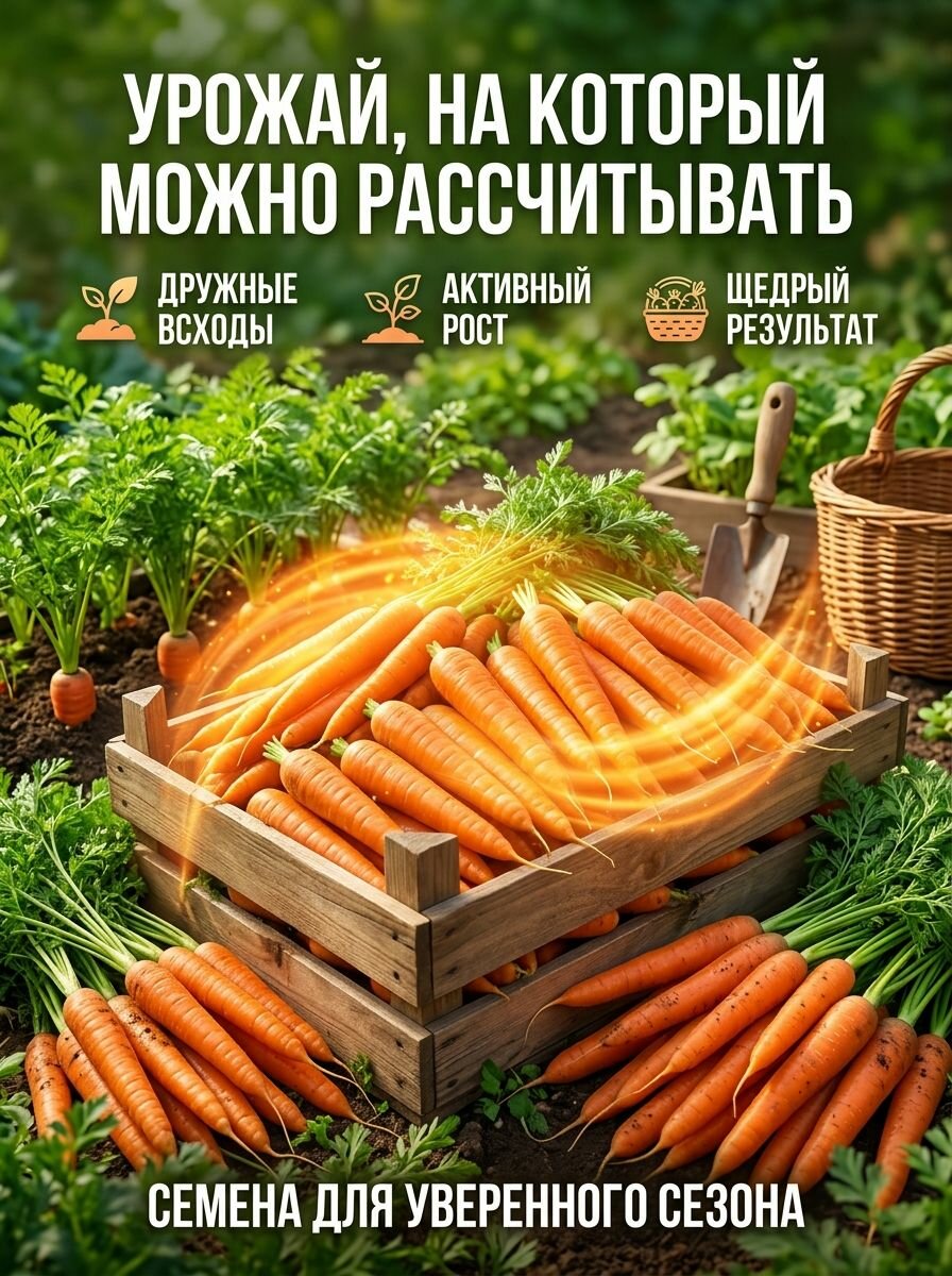 Семена Моркови сорта Долянка — фото 1
