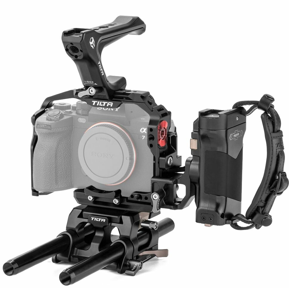 Клетка Tilta Pro Kit для Sony a7 IV Чёрная, быстросъёмная площадка, алюминий