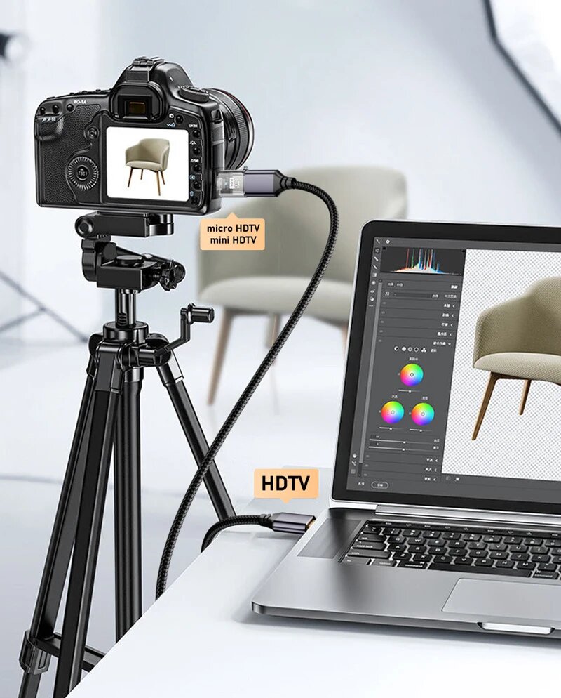 Micro HDMI - HDMI адаптер 8K UHD — фото 1
