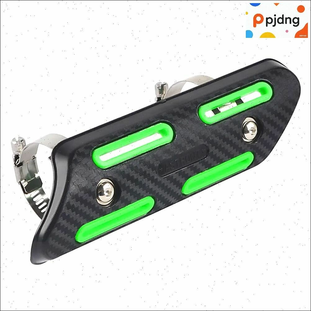 Защитный экран глушителя 195 x 55 мм из PPS — теплозащита для мотоциклов Yamaha KTM Honda Kawasaki, с хомутами