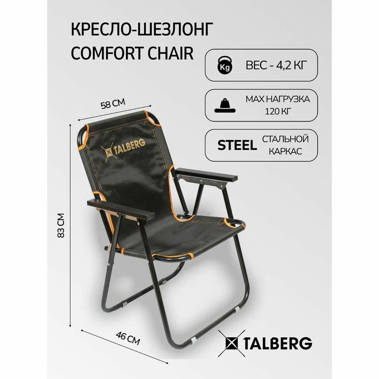 Стул складной Talberg TLF-009 зеленый