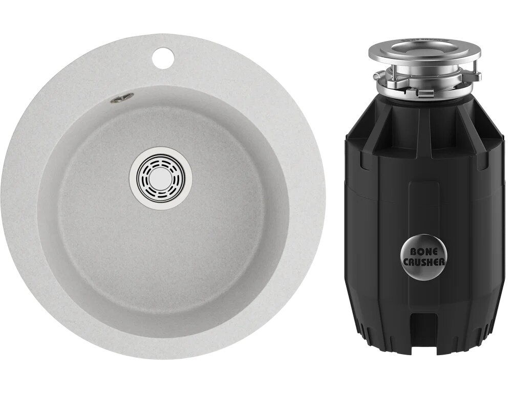 Комплект Мойка Emar Quartz EMQ-1475. C / Измельчитель Bone Crusher BC 910-AS