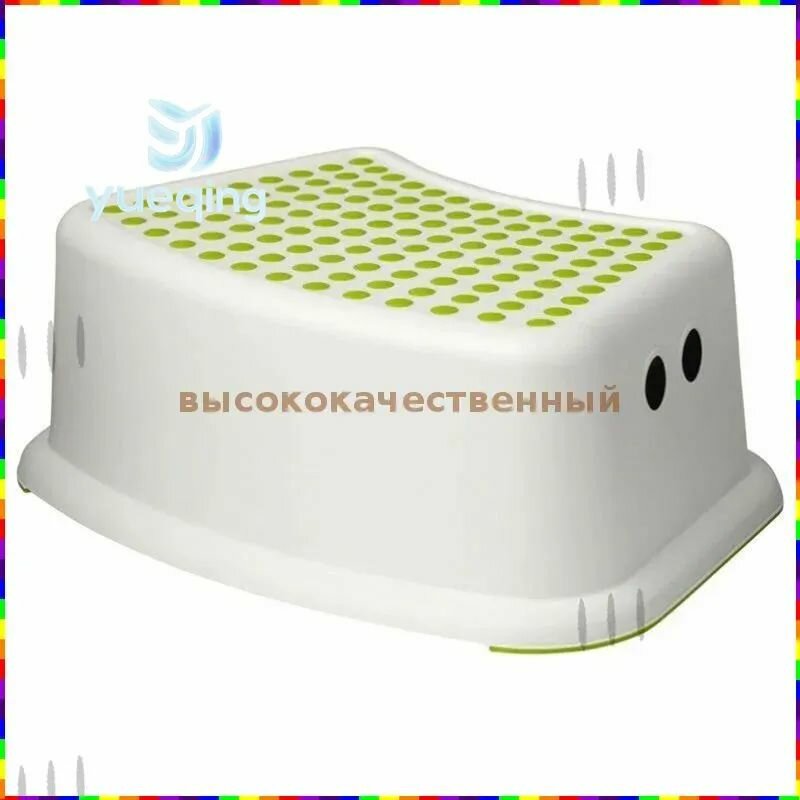 Детский стульчик-подставка 35×25×15 см для умывания и игр — лёгкая пластиковая ступенька с силиконовыми ножками
