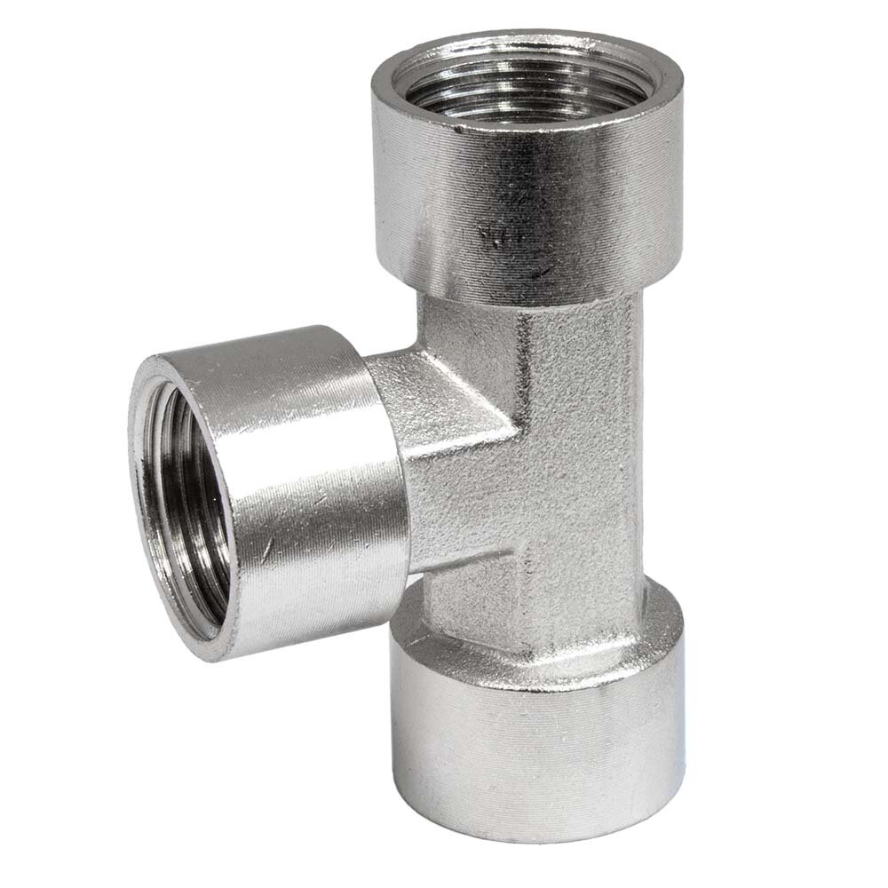 PI TOOLS Фитинг тройник T-3/8FFF резьбовой, для труб. Арт. 0200