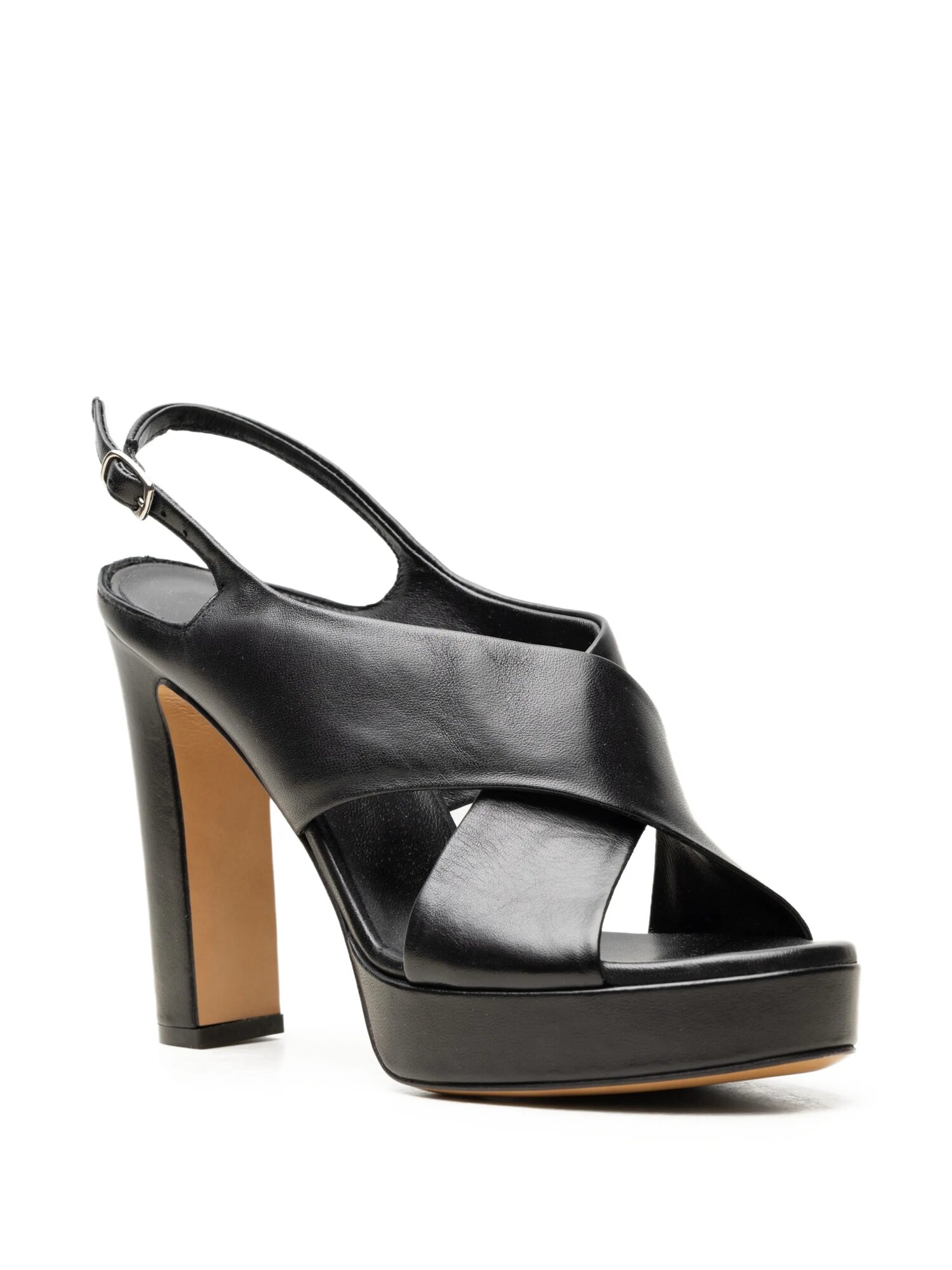 Босоножки Crossover-strap platform sandals, размер 40, black/black — фото 1
