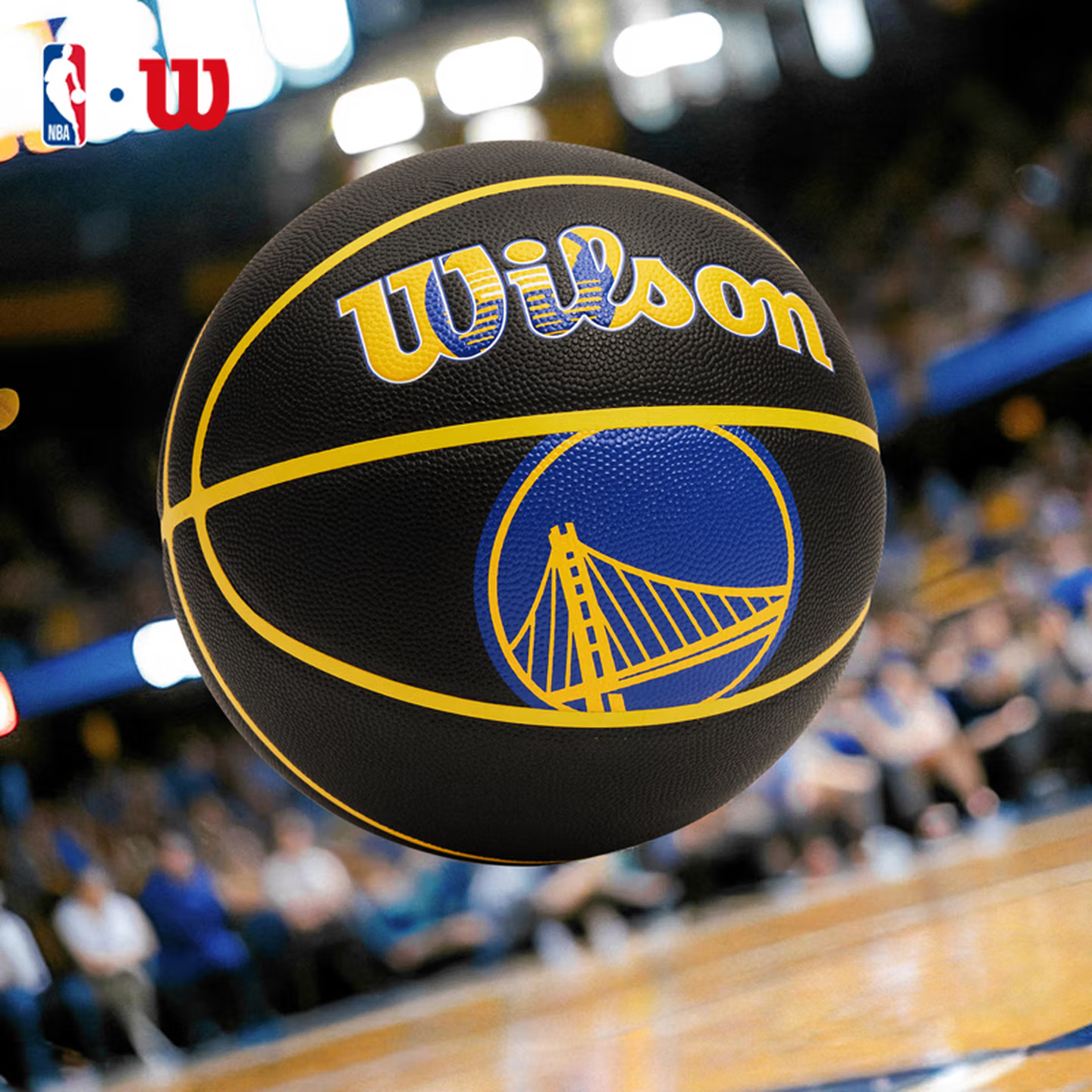 Мяч баскетбольный Wilson NBA GS Warriors, PU, размер 7, для тренировок и коллекции