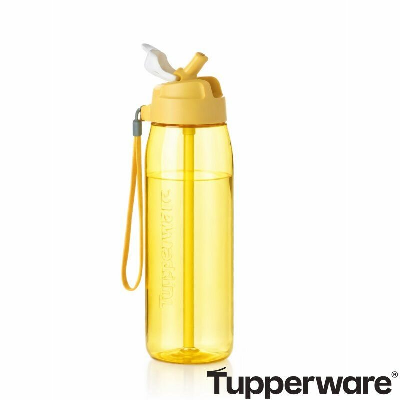 Эко-бутылка Premium (750 мл) с трубочкой желтая . Tupperware