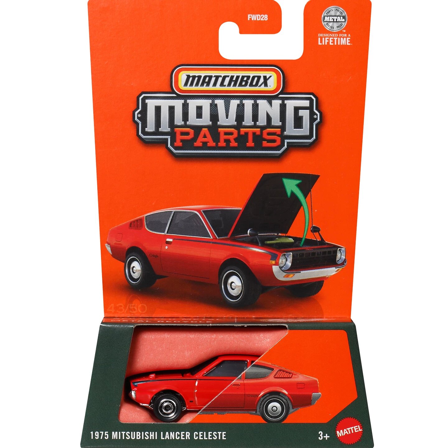 Коллекционная модель автомобиля Mattel Matchbox Simulation City с открывающимися дверями, серия FWD28, Jeep, литая