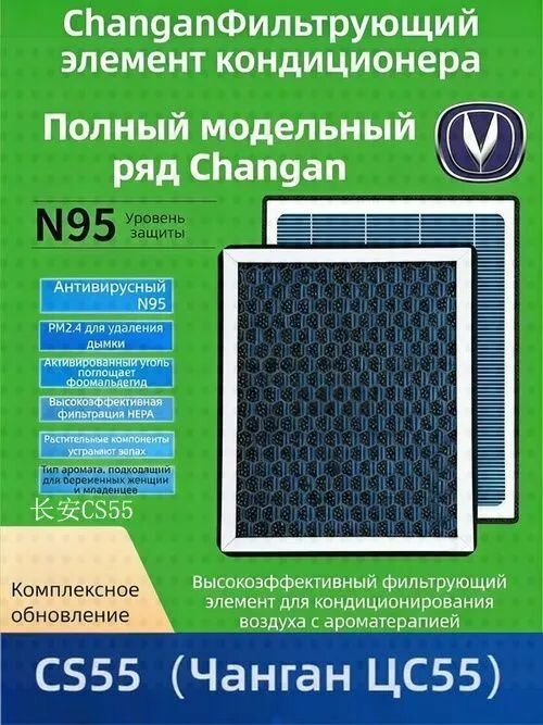 Фильтр салонный арт. Салонный фильтр ароматизированный для Changan CS55 Чанган ЦС55 / Чанган ЦС55 Плюс , 1 шт.