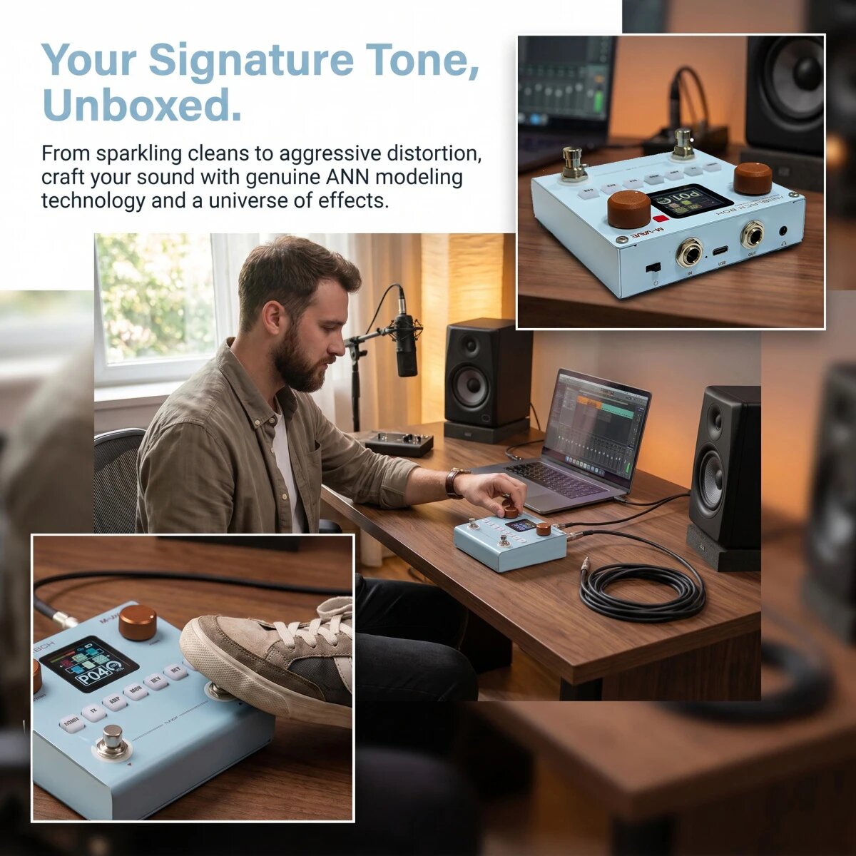 M-VAVE Annblackbox Amp/FX Processor, Annblackbox — фото 1