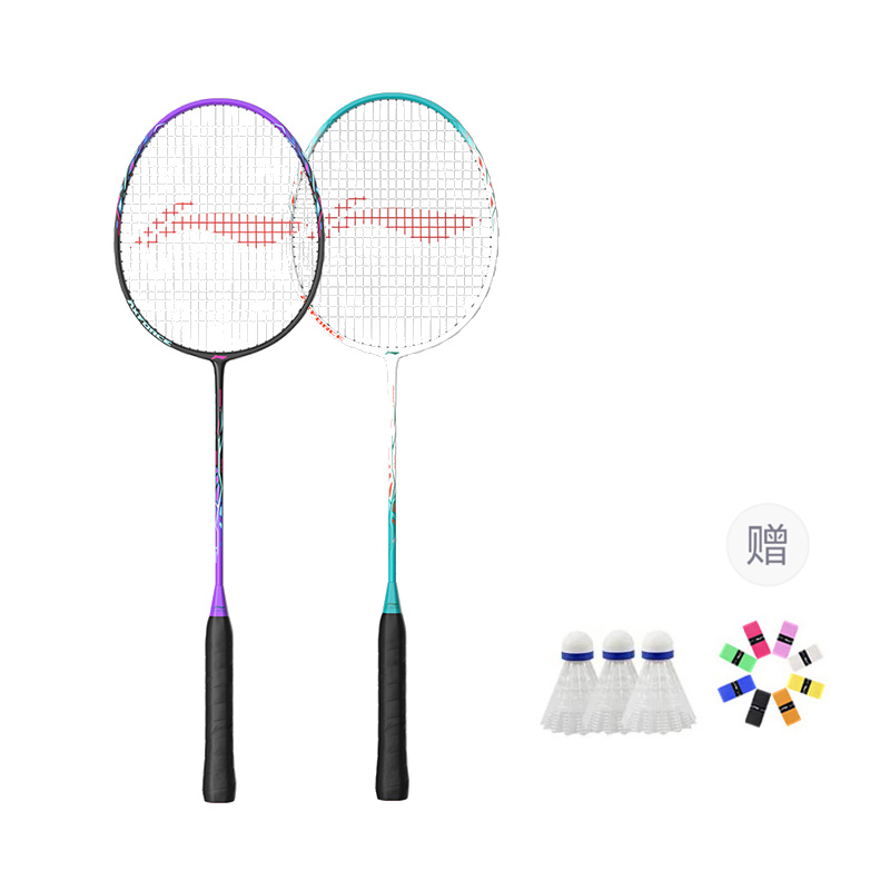 Ракетки для бадминтона унисекс Li Ning Thunder 9 Carbon Aluminum, 2 ракетки