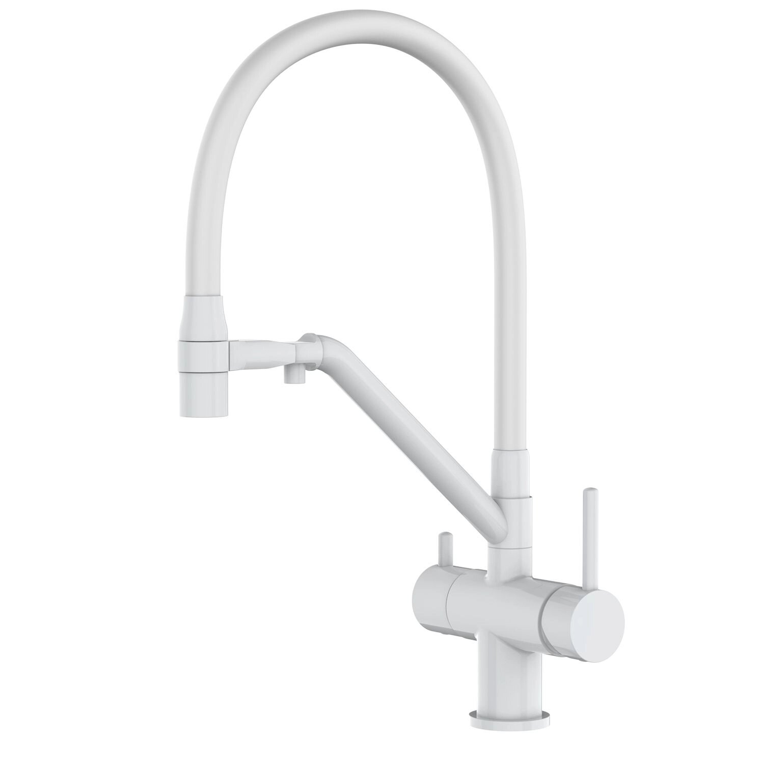 Смесители для кухни под фильтр Gappo G4MJ39KJ8-CR88SR белый