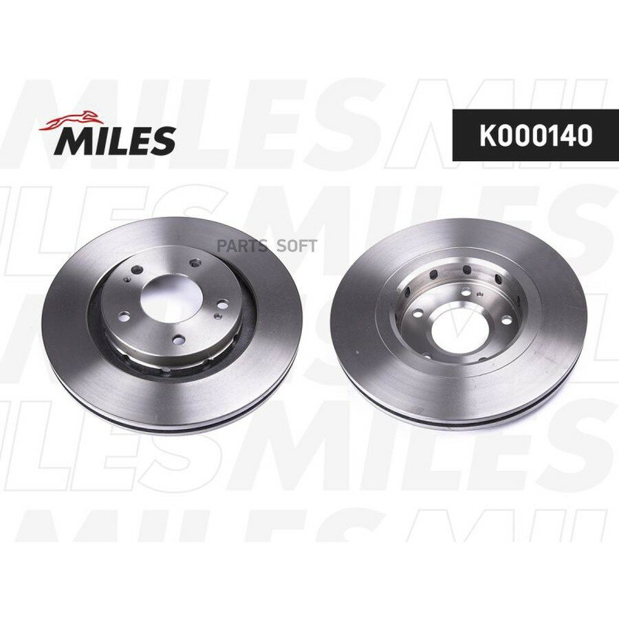MILES K000140 Диск тормозной MITSUBISHI OUTLANDER 03>/CITROEN C-CROSSER/PEUGEOT 4007 пер. вент. ()