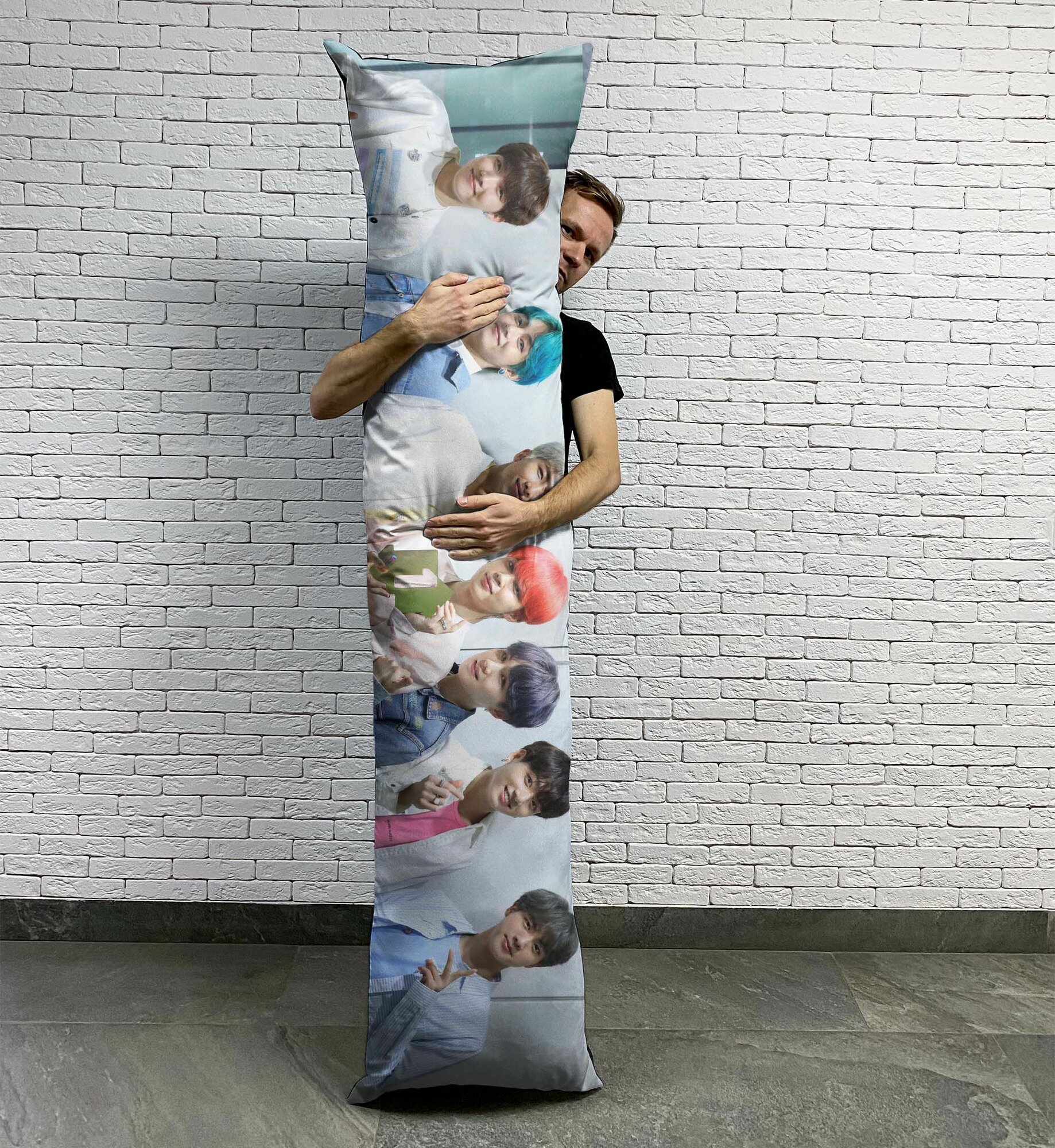 Подушка дакимакура BTS 50x200 см