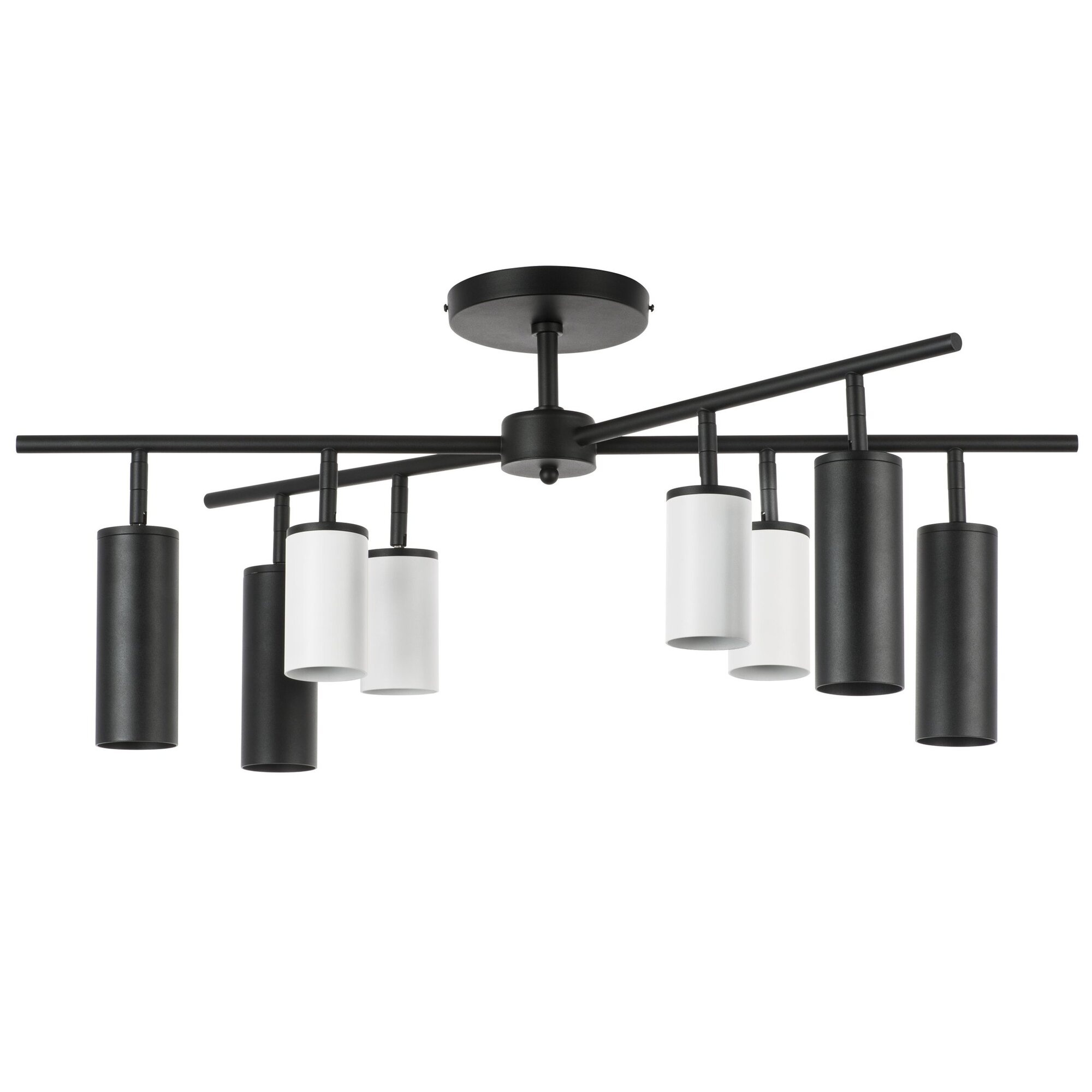 Люстра потолочная Rullo Lightstar, цвет матовый черный, LR728364874