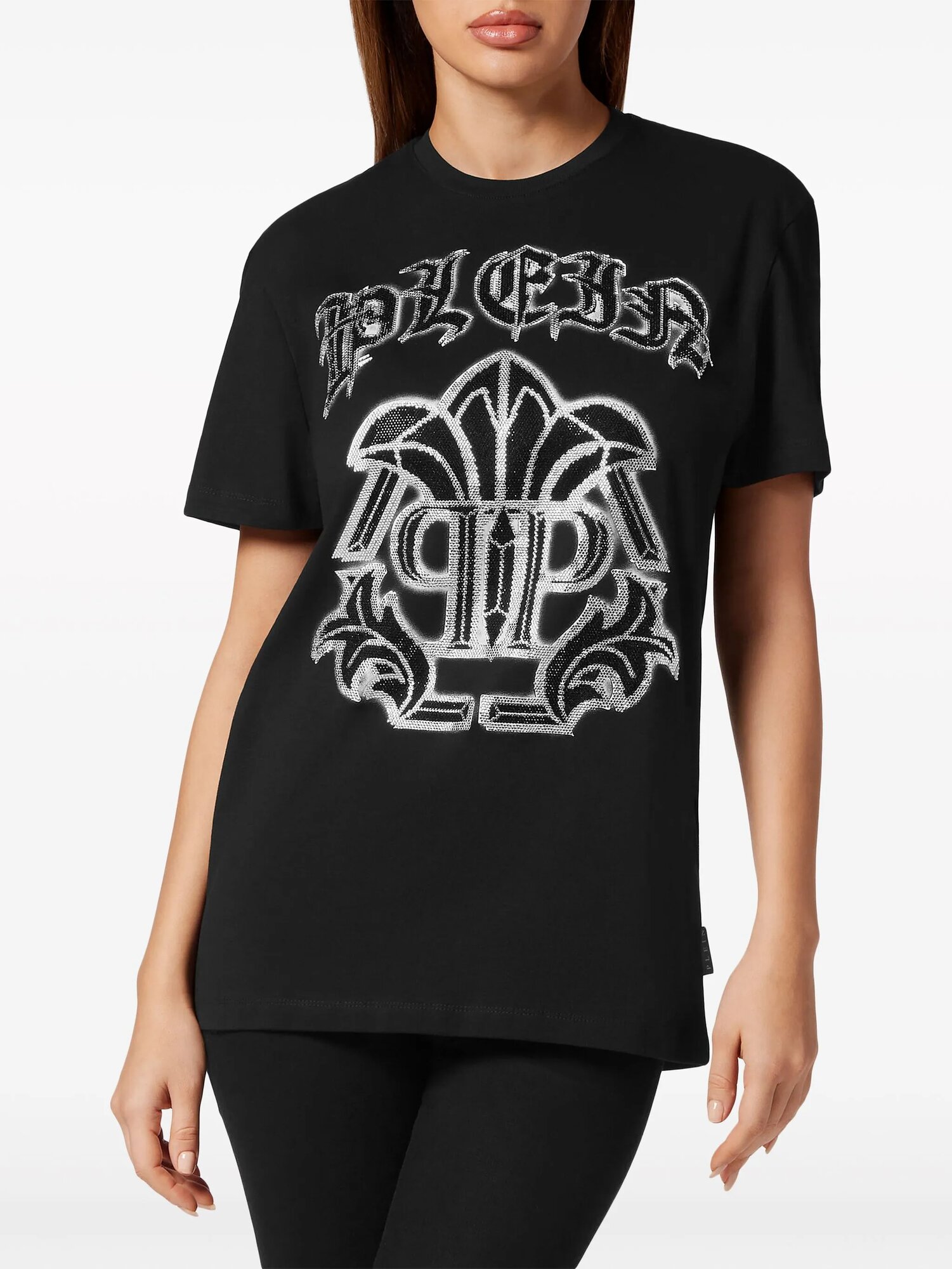 Футболка PHILIPP PLEIN Gothic Plein, размер S, черный — фото 1