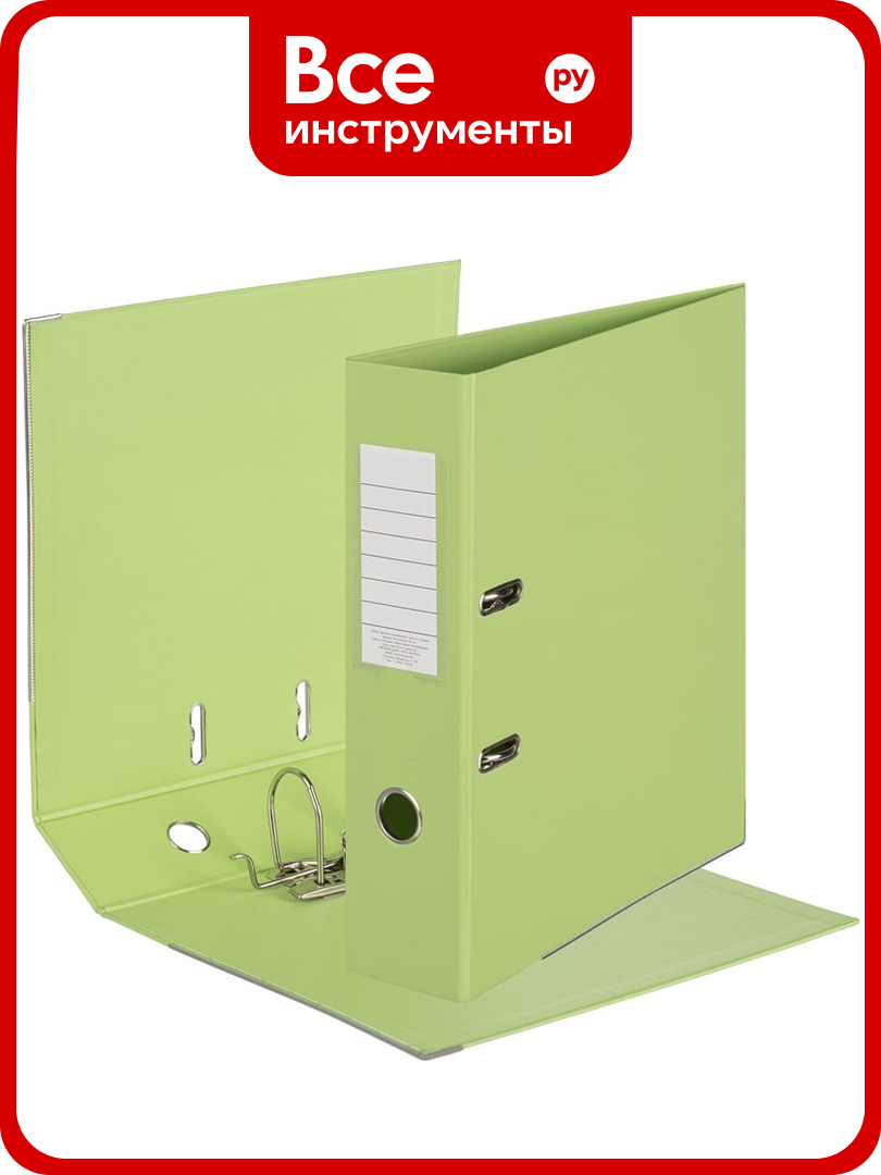 Папка-регистратор, Attache, Attache Bright colours 80мм, металлический уголок, лайм 1209137, хранения, предназначена