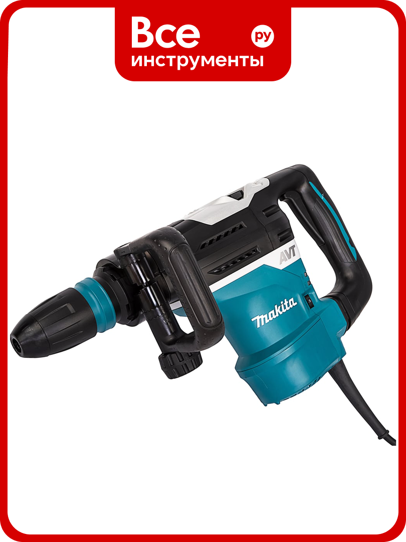 Перфоратор Makita HR4013C с ударом, профессиональный, вертикальный двигатель, режим Vario-lock, виброзащита