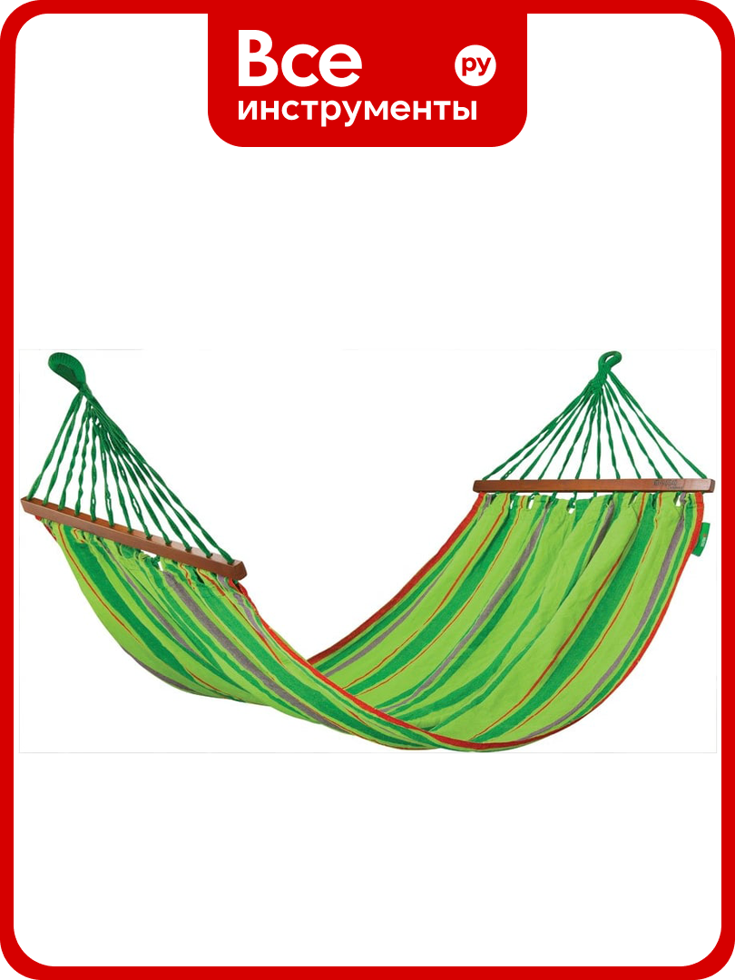 Гамак с деревянными планками PALISAD Camping 200х100 см 69586, деревянный,