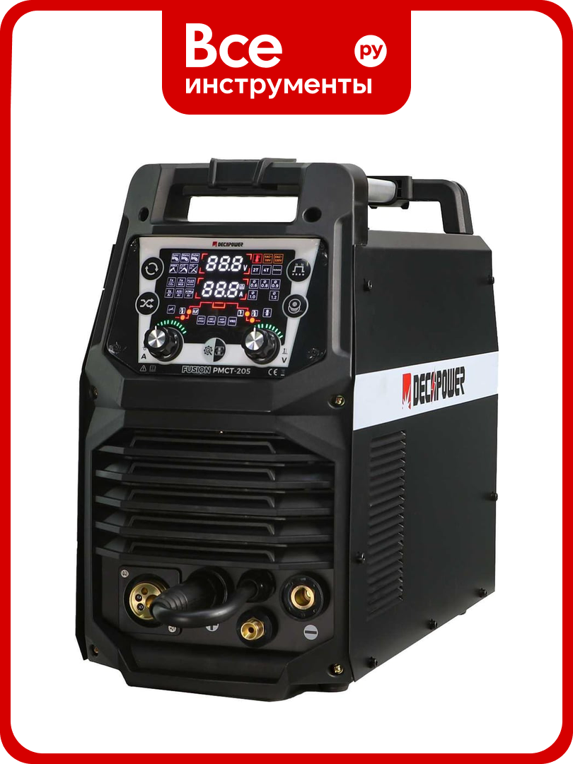 Сварочный полуавтомат DECAPOWER FUSION PMCT-205 PTLN PMCT205PTLN для профессиональной сварки