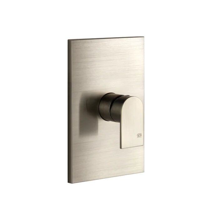 Встраиваемый смеситель для душа и ванны Gessi 44632#149 С внутренней частью, латунный, рычажный, настенный, никель, матовый, брашированный, с керамическим картриджем
