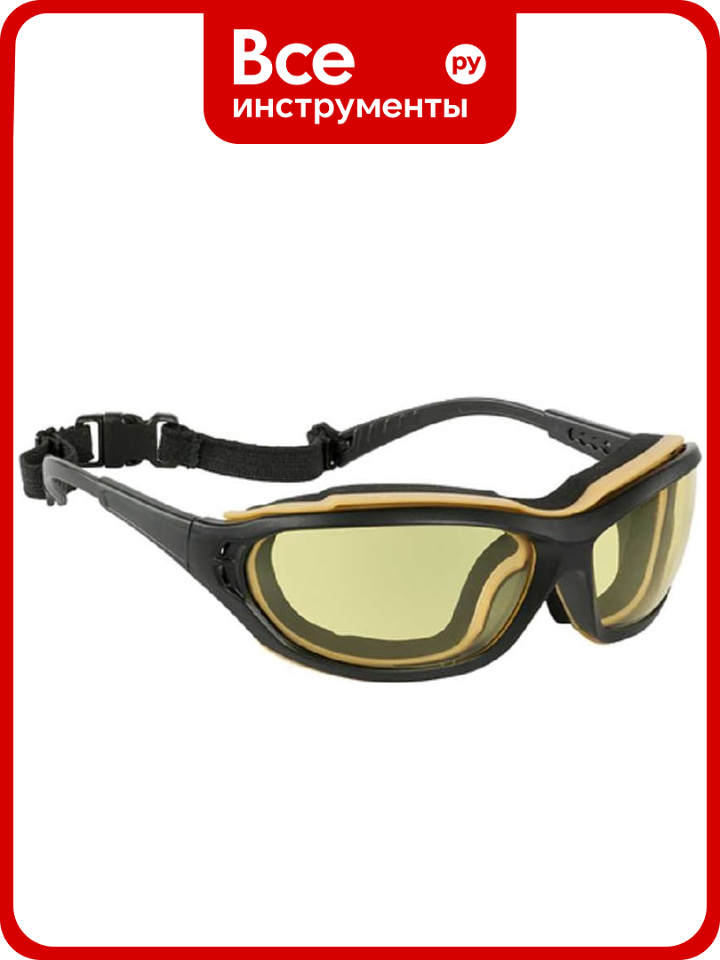 Очки COVERGUARD LUX OPTICAL MADLUX желтые 60976 с УФ‑защитой, защитой от летящих частиц и креплением на каску
