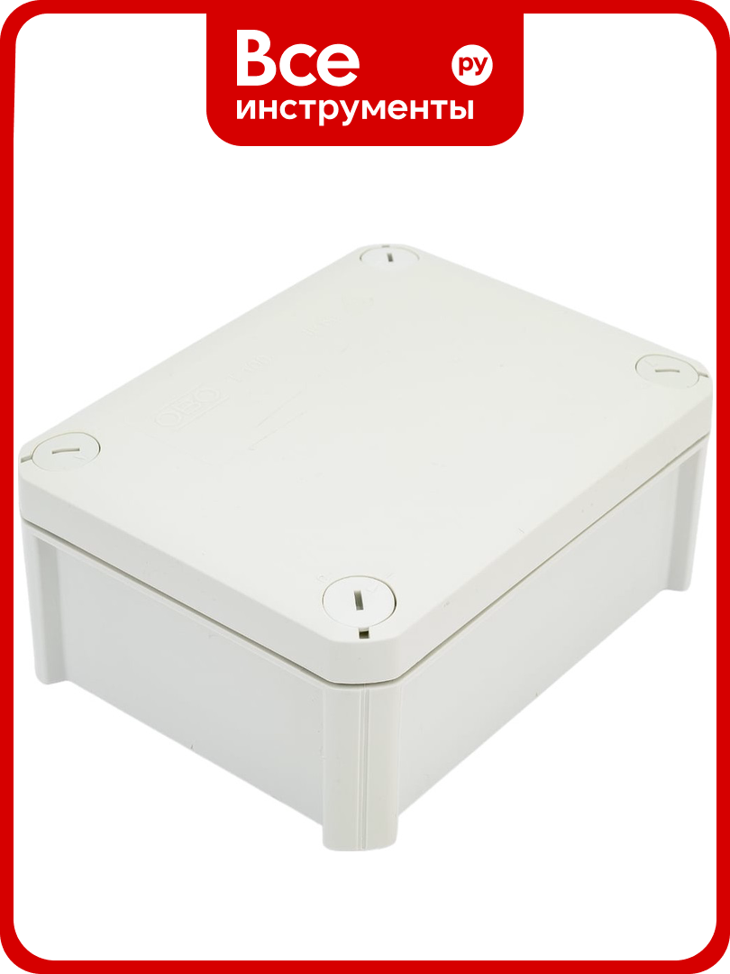 Распределительная коробка OBO Bettermann 150x116x67, полипропилен, IP 66, сплошная стенка серая