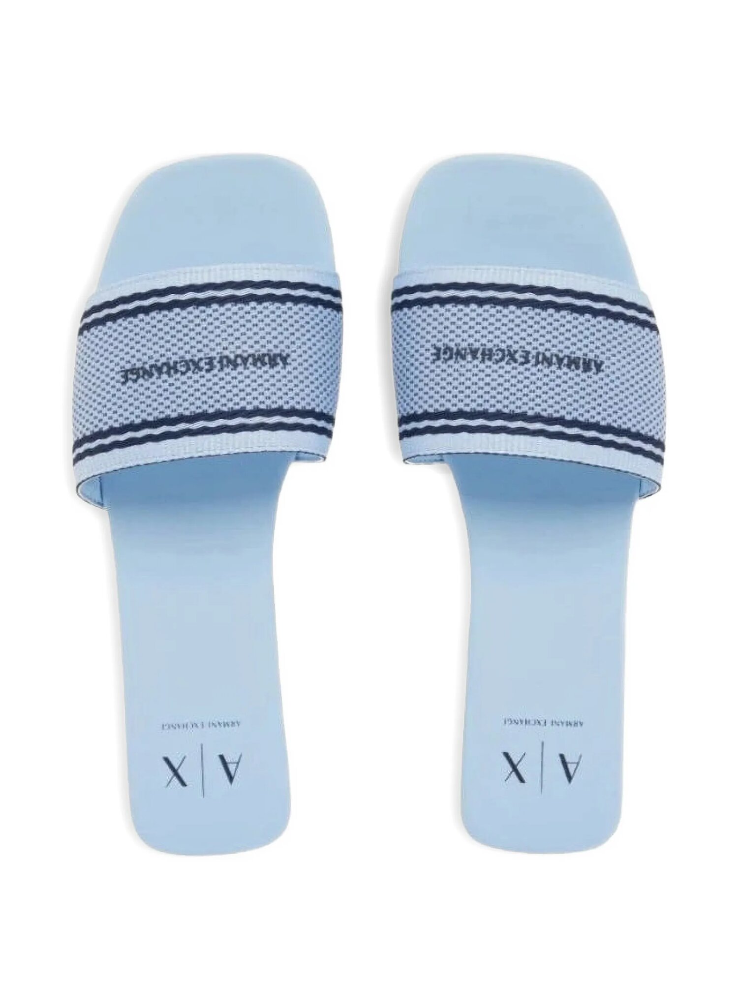 Босоножки Armani Exchange Jacquard flat sandals, размер 39, blue — фото 1