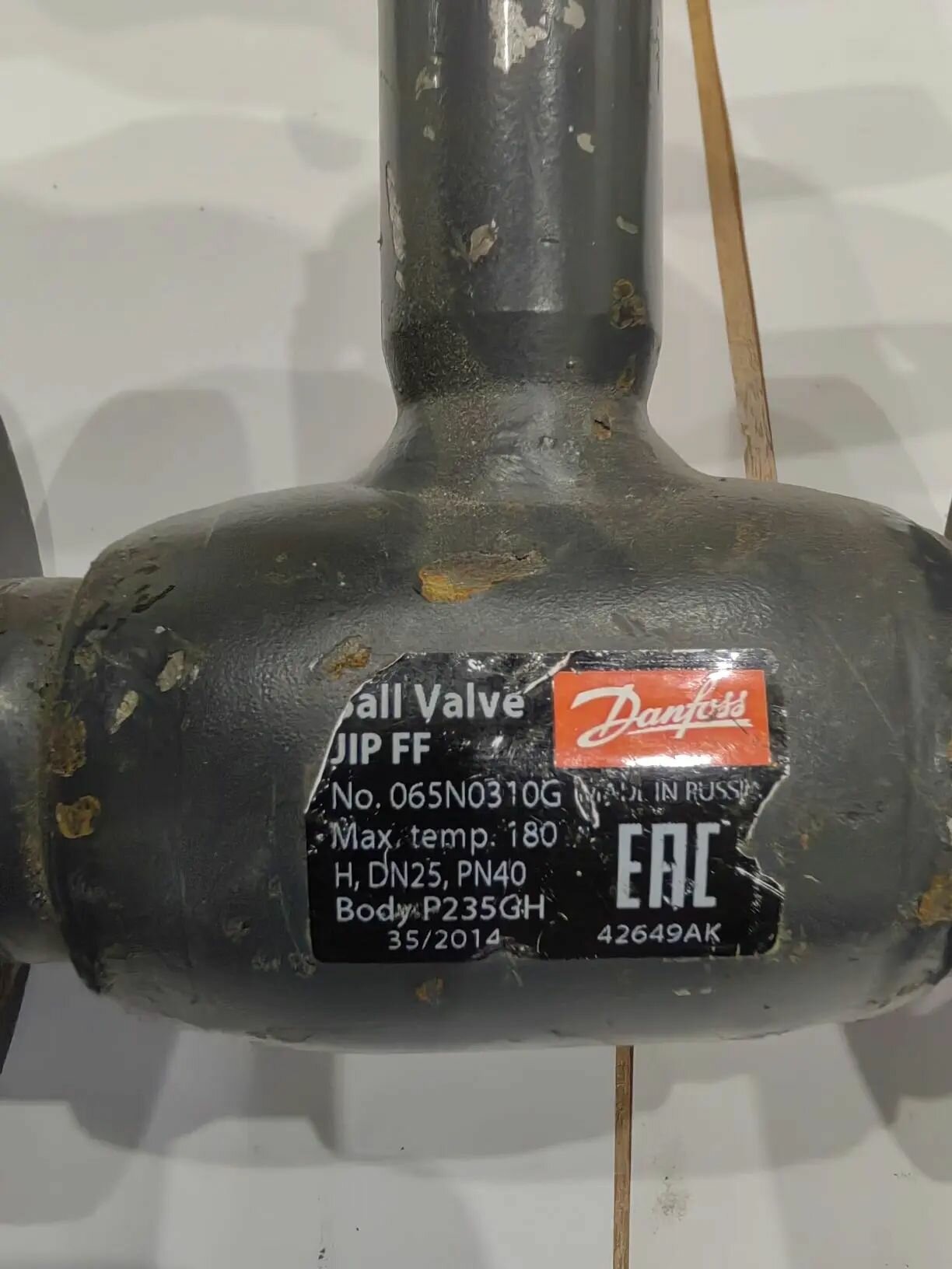 Кран шаровой стальной, Ball Valve JIP-FF DN25 PN40 фланцевый Danfoss 065N03210G