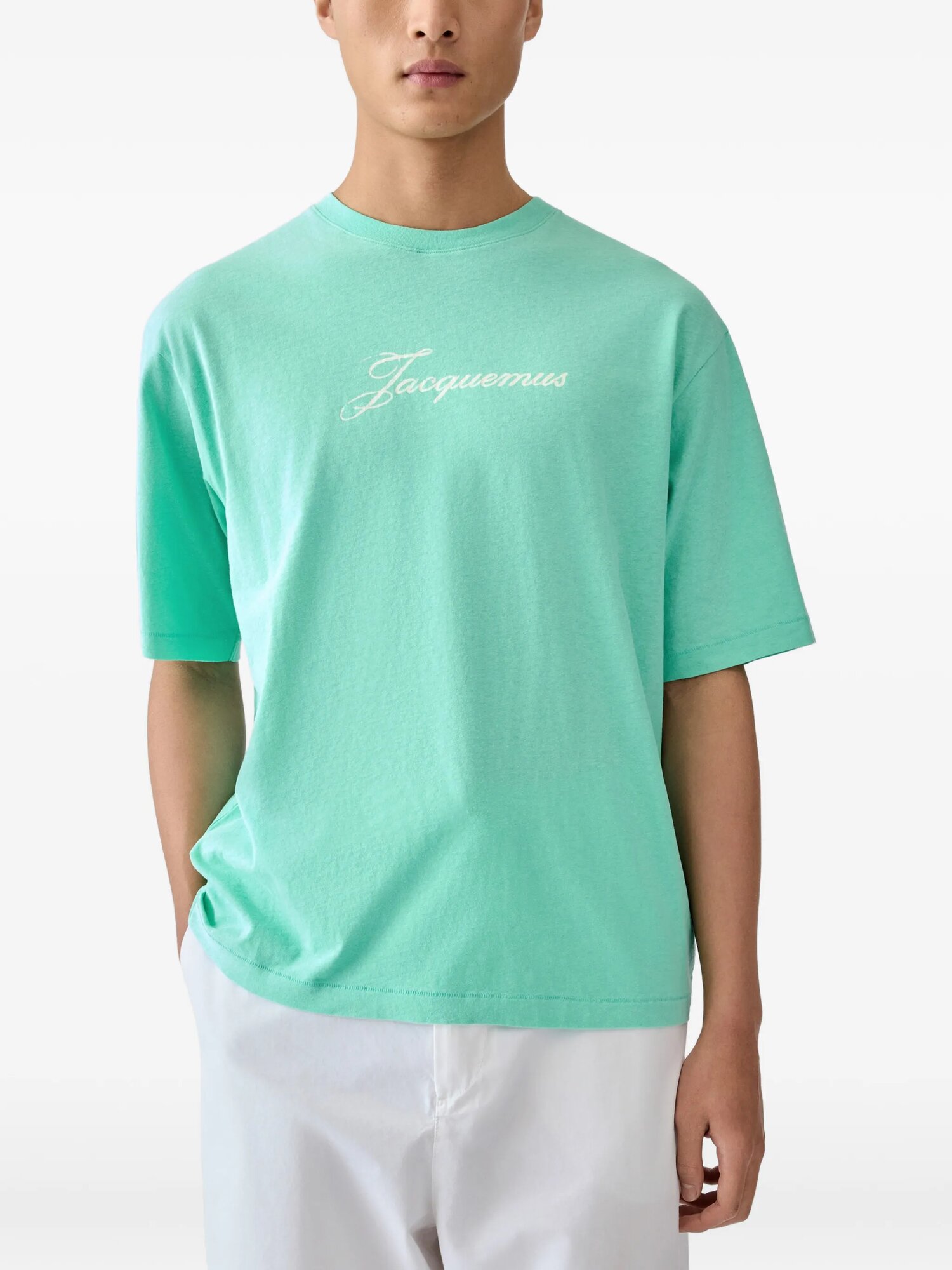 Футболка Jacquemus, размер 46 EU, greyish green — фото 1