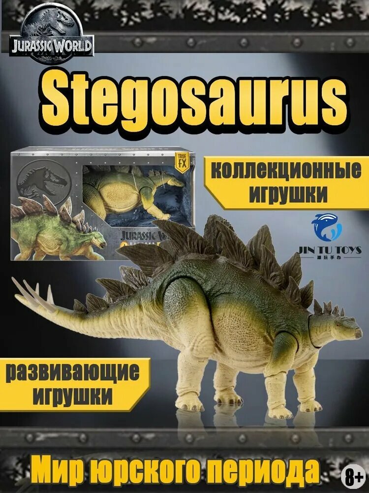 Парк юрского периода Mattel Jurassic World Hammond Stegosaurus / Модель динозавра Хаммонда из Мира юрского периода идеальный подарок для детей и любителей динозавров.