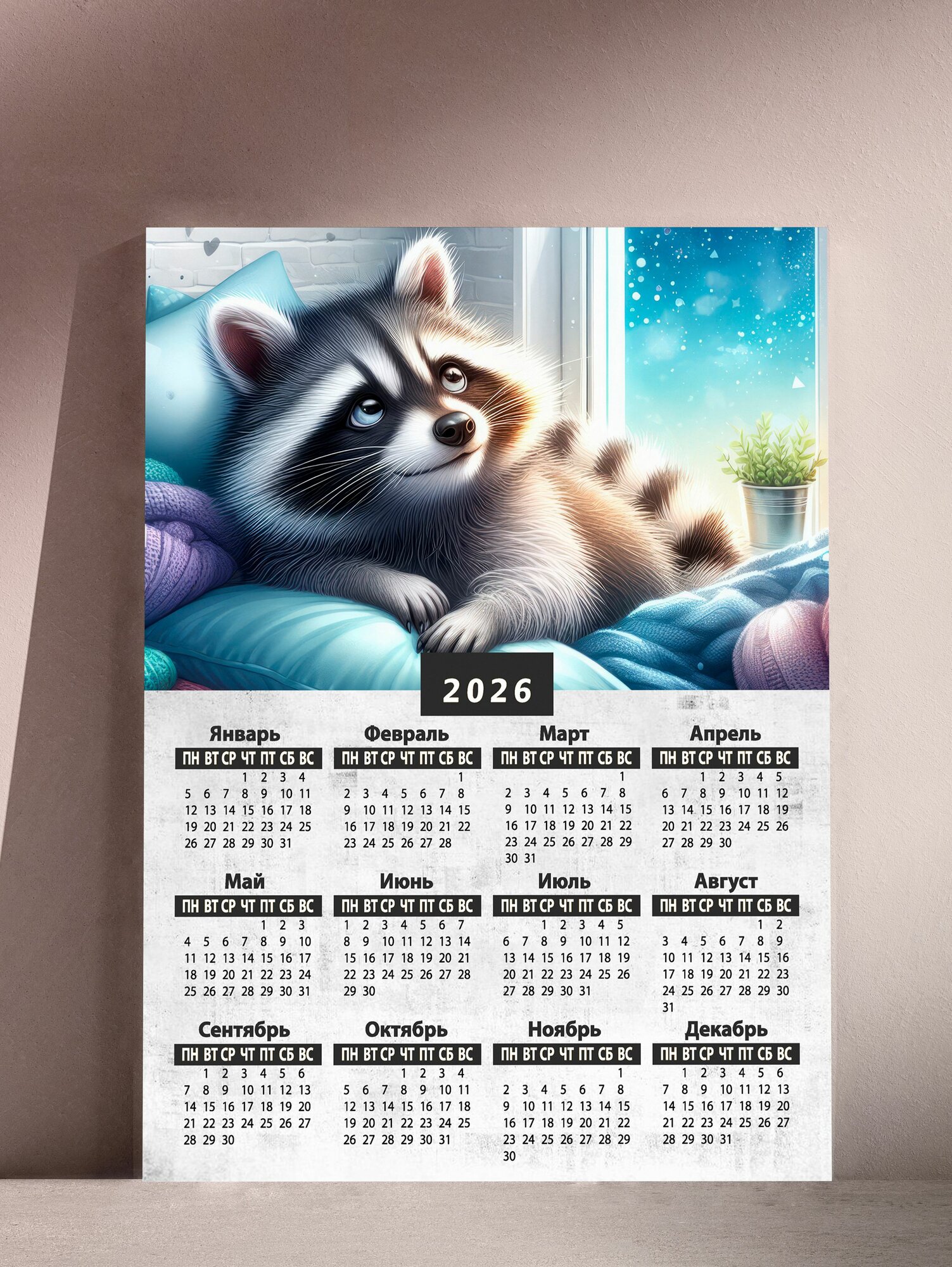 Календарь 2026 Енотик