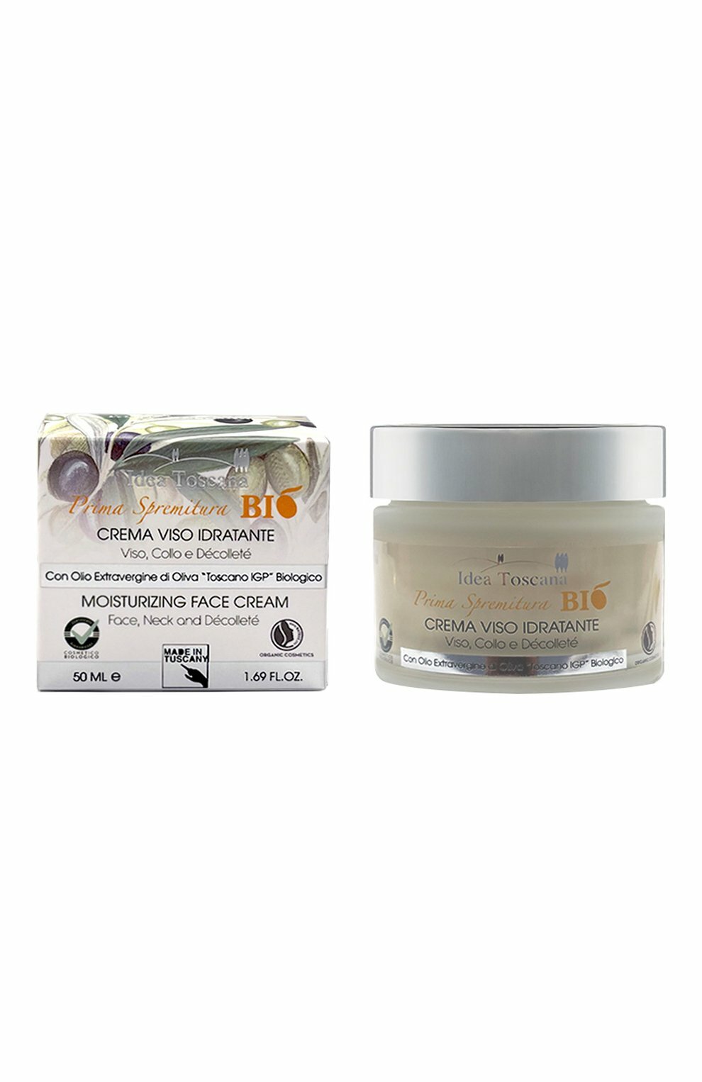 Мягкий увлажняющий крем для лица Bio Prima Spremitura (50ml) Idea Toscana