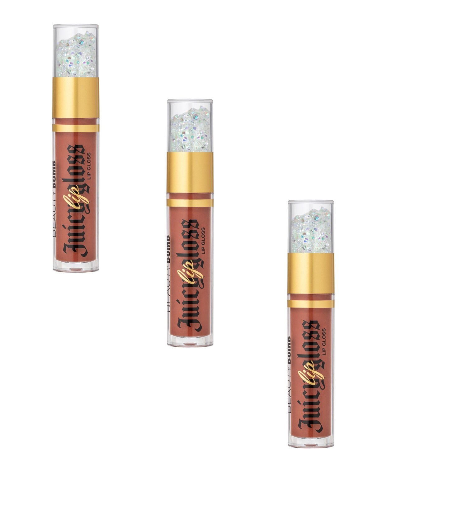 Блеск для губ Beauty Bomb Lip gloss «Juicy» тон 13 3шт
