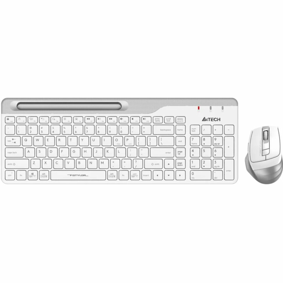 Набор клавиатура+мышь A4Tech Fstyler (FB2535C ICY WHITE) клав, мышь: бел/сер, 1729908