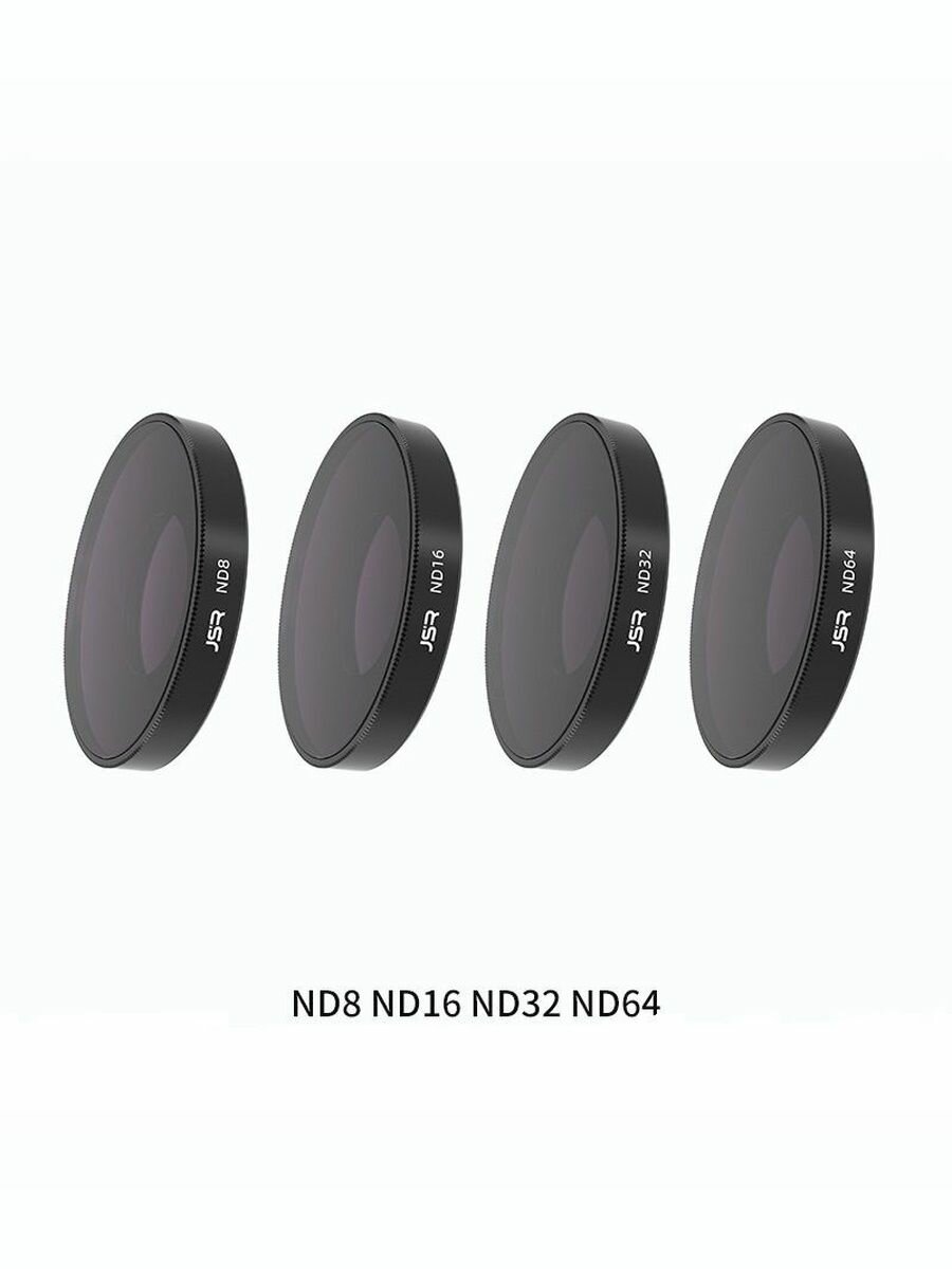 Набор из 4 ND фильтров для DJI Action 6 (ND8, ND16, ND32, ND64)