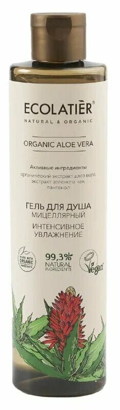 Гель для душа Ecolatier Мицелярный, Интенсивное увлажнение, 350 мл