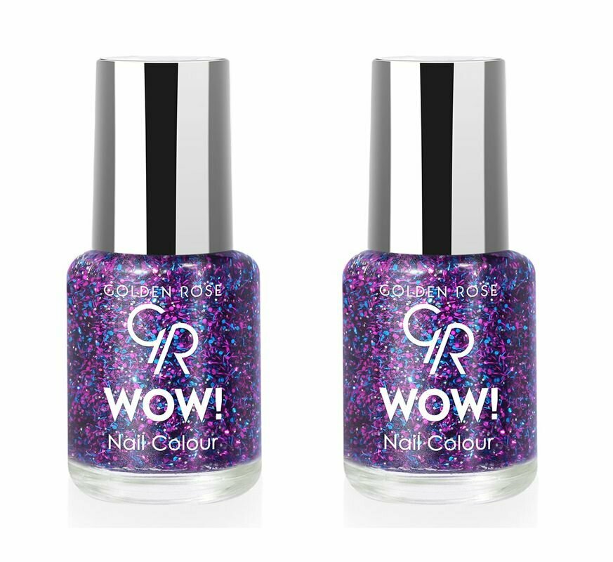 Golden Rose Лак для ногтей WOW! Nail Color, тон 208, 2 шт