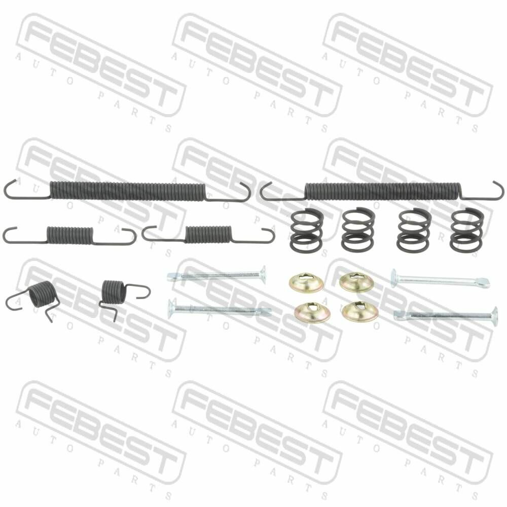 Монтажный комплект барабанных колодок NISSAN ALMERA B10RS 2006.01-2012.11 FEBEST 0204-B10RSR-KIT