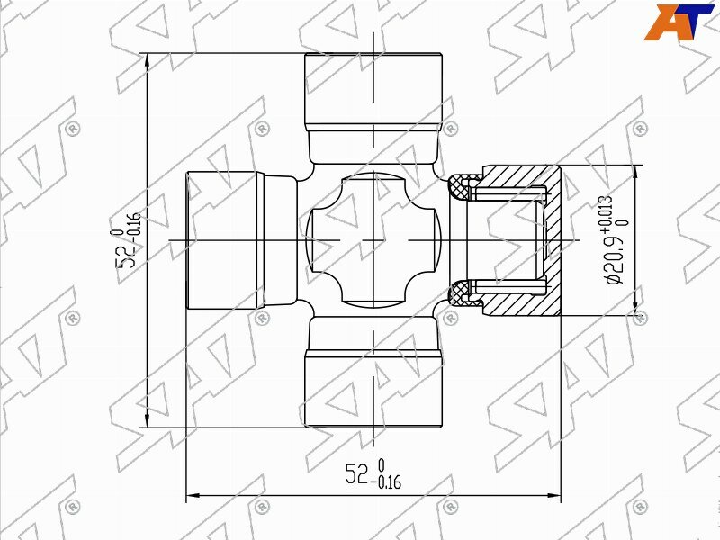 Крестовина SAT ST-37100-42080SP TOYOTA RAV4 ACA3#/ZSA4#