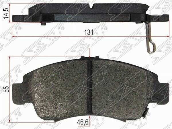 Колодки тормозные спереди SAT ST-45022-S04-G01 Honda Fit 01-07 / Capa 98-02