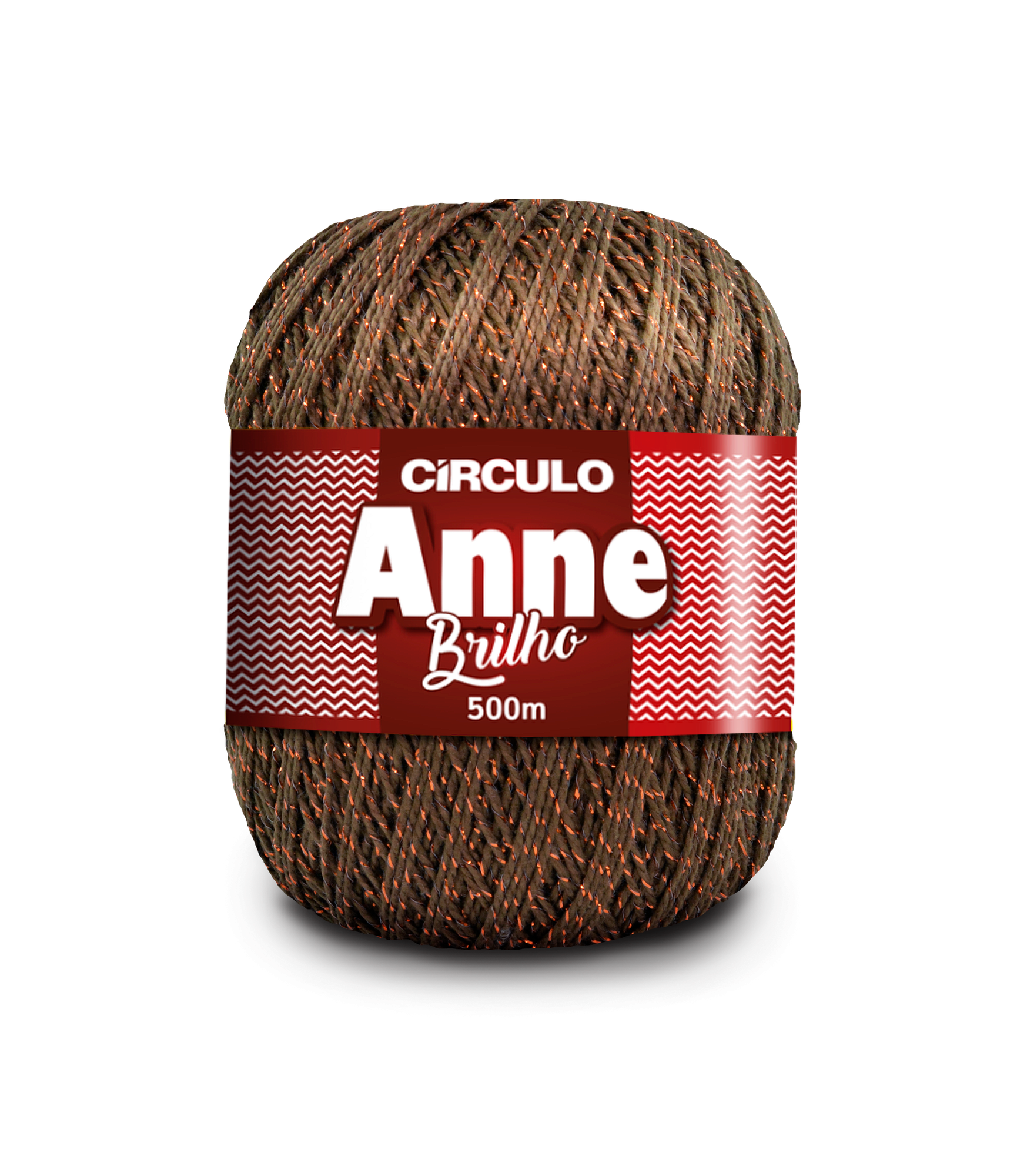 Пряжа CiRCULO ANNE SPARKLE (BRILHO), 96% мерсеризованный хлопок, 4% метал, 150гр. 500м, цвет 7382