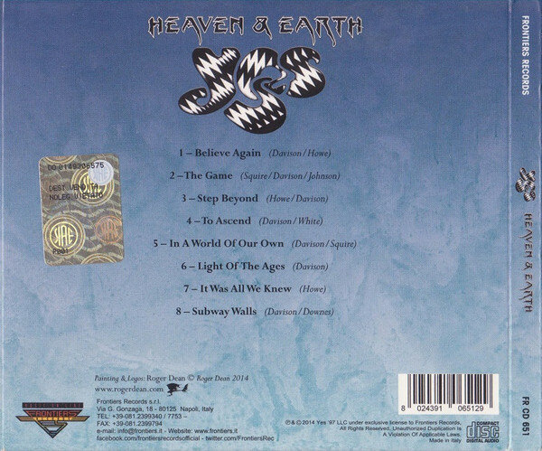 Аудио CD Yes "Heaven & Earth" CD (EU/2014/Digipack) NEW
