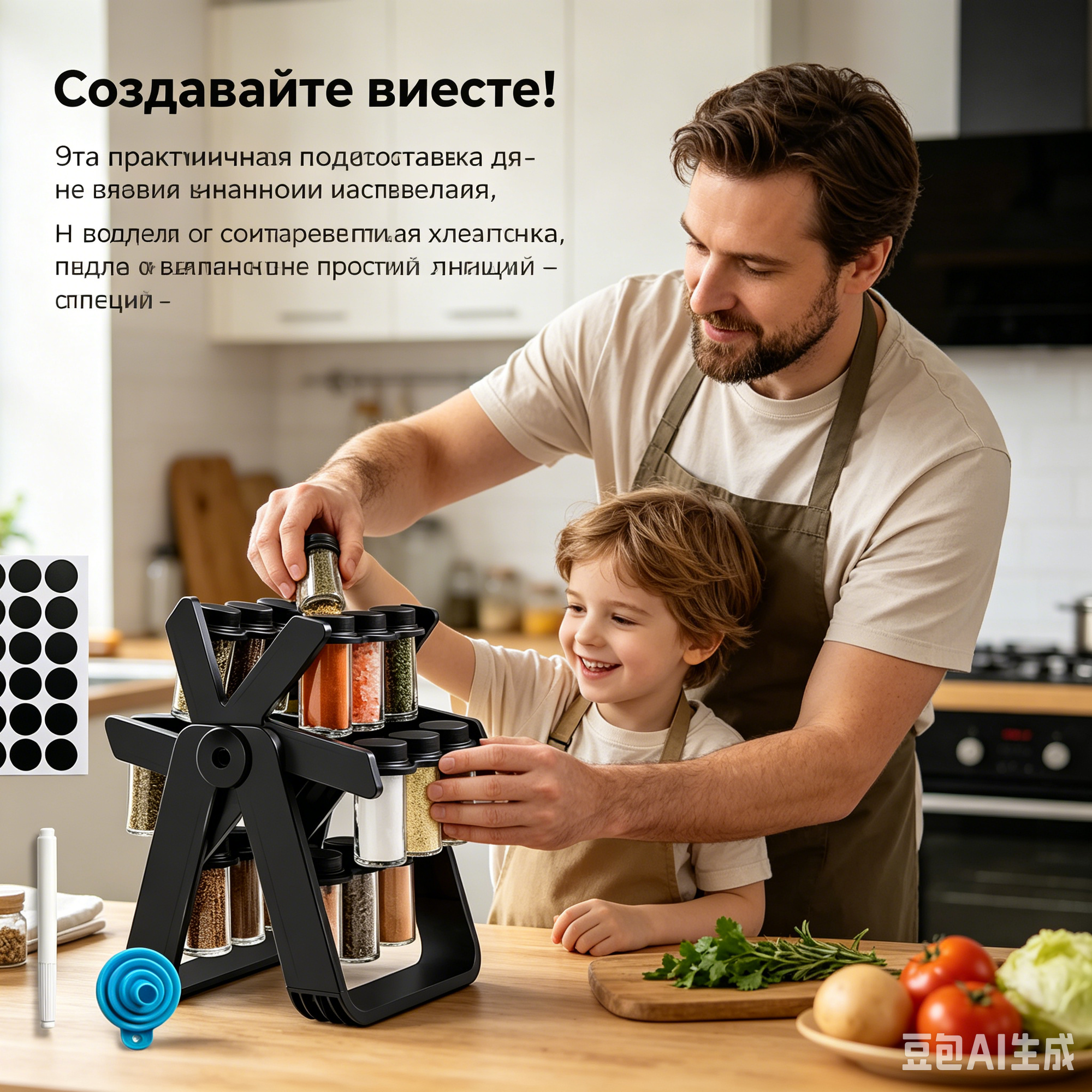 Подставка для хранения приправ, специальная для кухни, стеклянная, на 18 банок